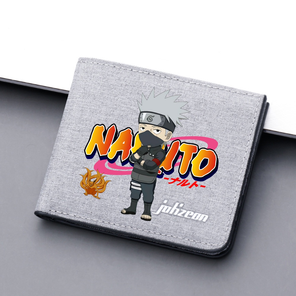 Naruto Print Wallets Men Photo Card Holder Pocket Anime Boy Coin Purse ...