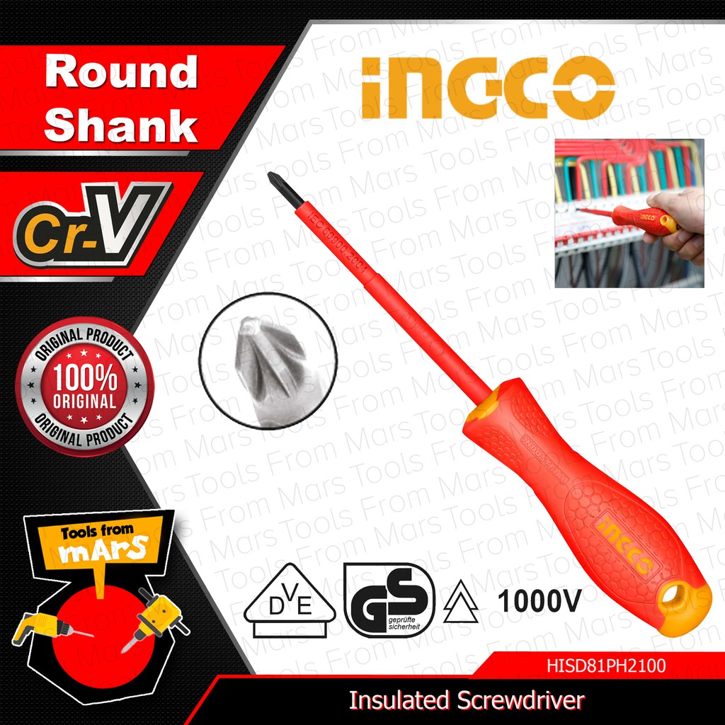 INGCO Insulated Screwdriver Electrician Safety Screw Driver PHILIP ...