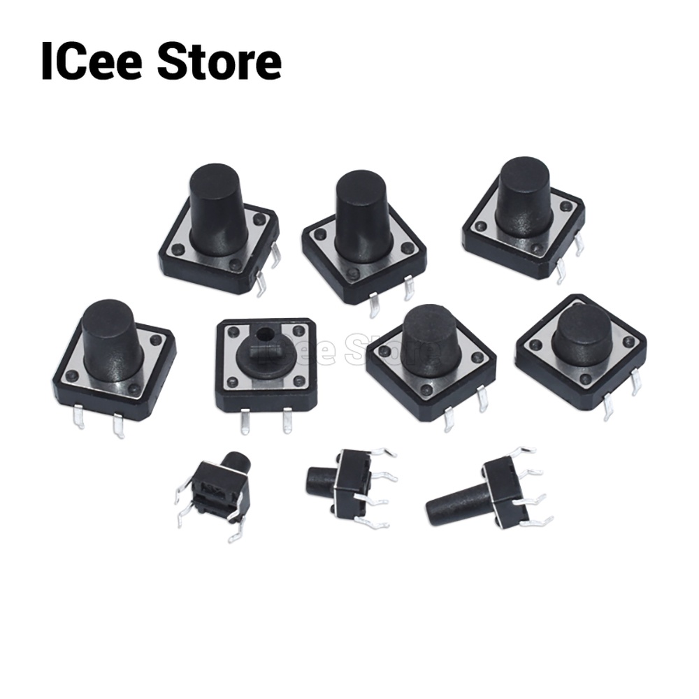 20PCS Tactile Tact Push Button 12x12 12*12*4.3mm 5mm 6 7 8 9 10 11 12 ...
