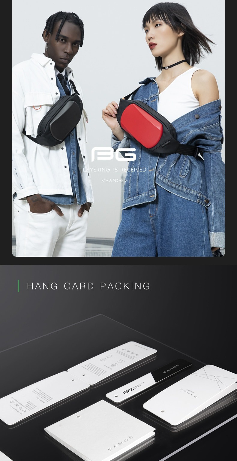 BANGE 7266 Anti-Theft Crossbody Bag (26x5x13 cm, 0.26 kg, ~2L) TPU Water Repellent Quality ...