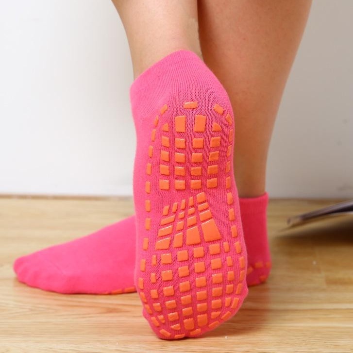 (ROSE RED) Yoga Socks for Adult/High-quality Non-slip Socks for Dance ...