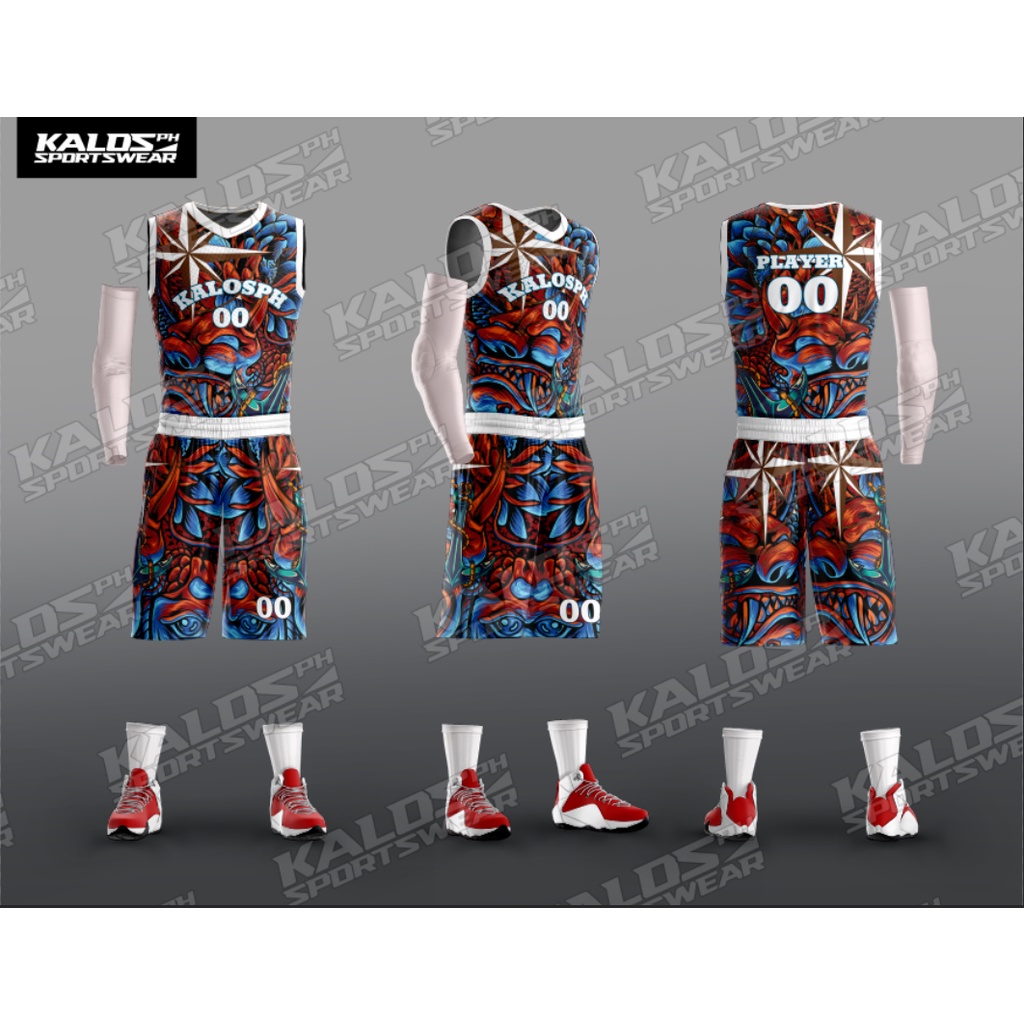 00114 SEAFARER MARINE SEAMAN DESIGN BASKETBALL JERSEY SET SANDO AND ...