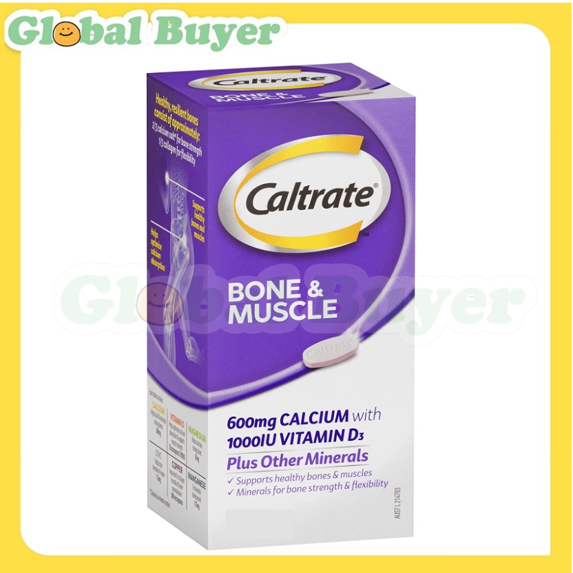 Caltrate Bone And Muscle Health Plus Minerals - 60 Tablets | Shopee ...