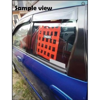 NEW UNIVERSAL TAKATA STYLE 34CM X 34CM GREEN RACING CAR WINDOW SAFETY ...