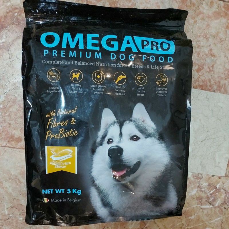 Omega Pro Premium Dog Food 5Kg | Shopee Philippines
