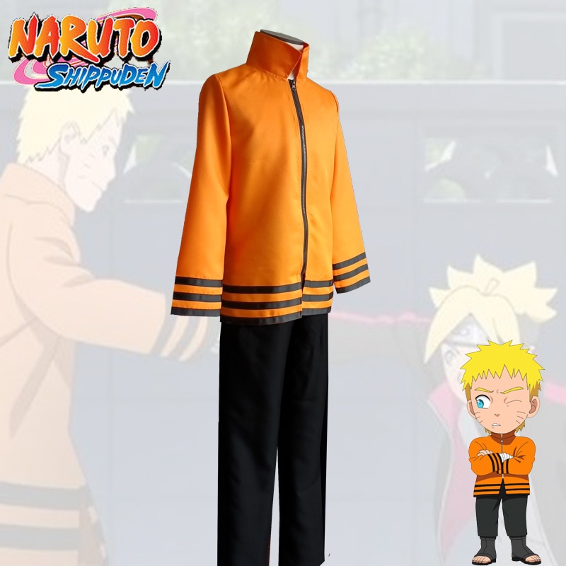 Naruto Uzumaki Naruto Suit Seven Generations Halloween Cosplay Costume ...