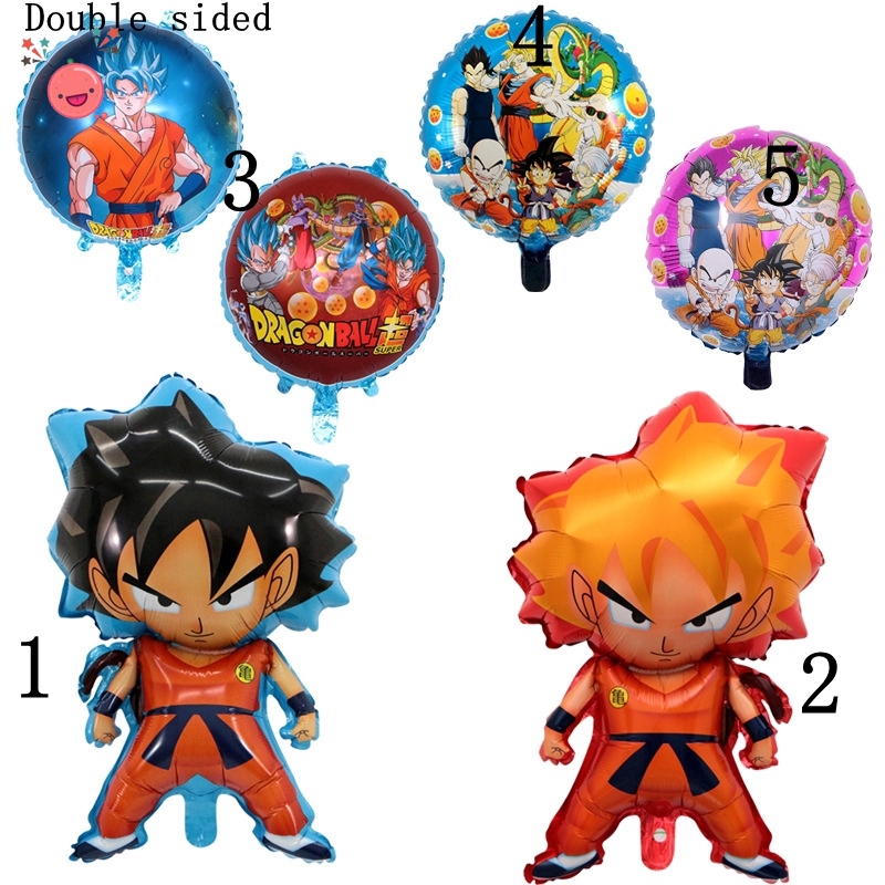 Round Dragon Ball Balloon 18 Inch Aluminum Balloon Dragon Ball Monkey ...