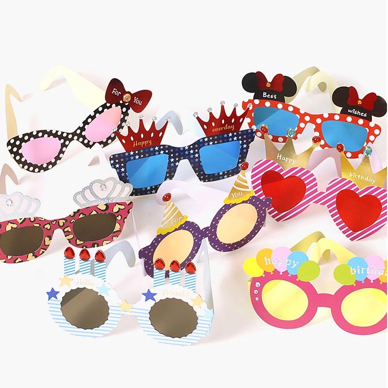 6pcs Wacky Funny Eye Glasses Camera Photo Booth Props for Birthday ...