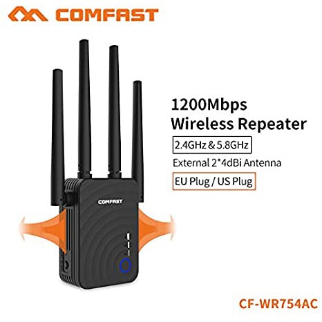 COMFAST 1200Mbps Home Wireless Extender Router Wifi 5Ghz Long Wifi ...