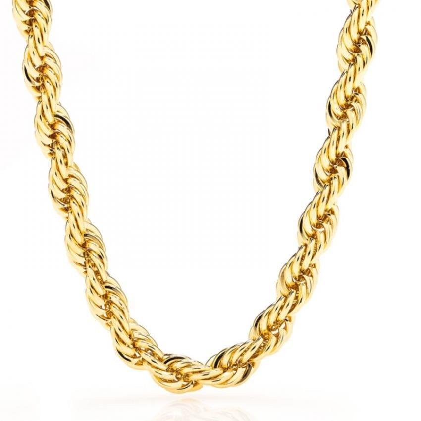 Stainless Steel Twisted Chain Necklace (Gold Plated) | Shopee Philippines