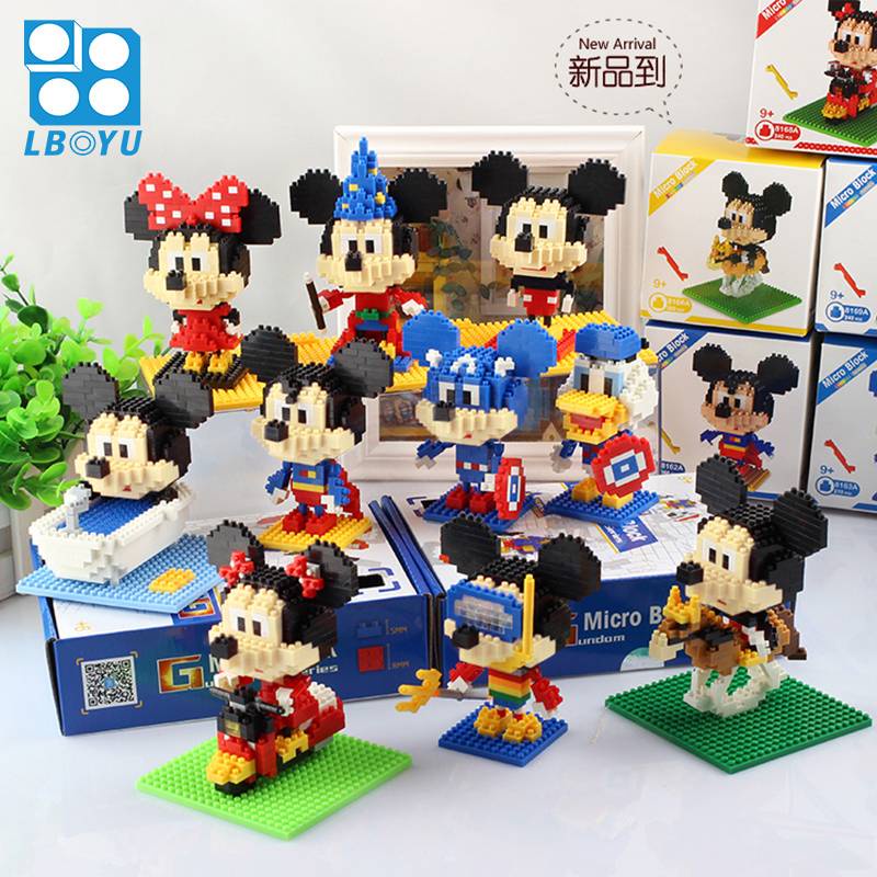 Mickey building blocks Minnie Mouse nano block toys for kids disney ...