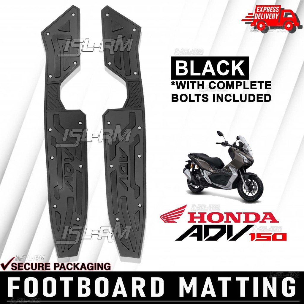 Honda ADV 150 Footboard version 2 matting BLACK Plug and play with ...
