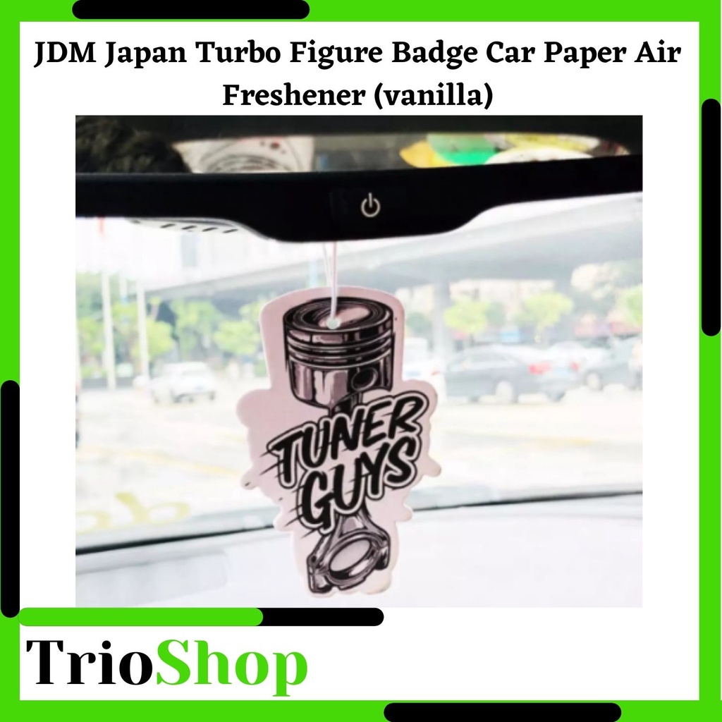 JDM Japan TUNER GUYS Piston Badge Car Paper Air Freshener Auto Hanging ...