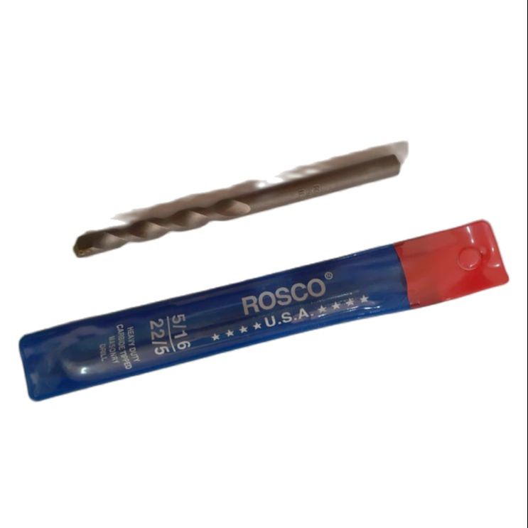 (Per Pcs) Rosco Masonry Drill Bit 1/8'', 5/32'',/3/16 '', 1/4'' /,5/16 ...