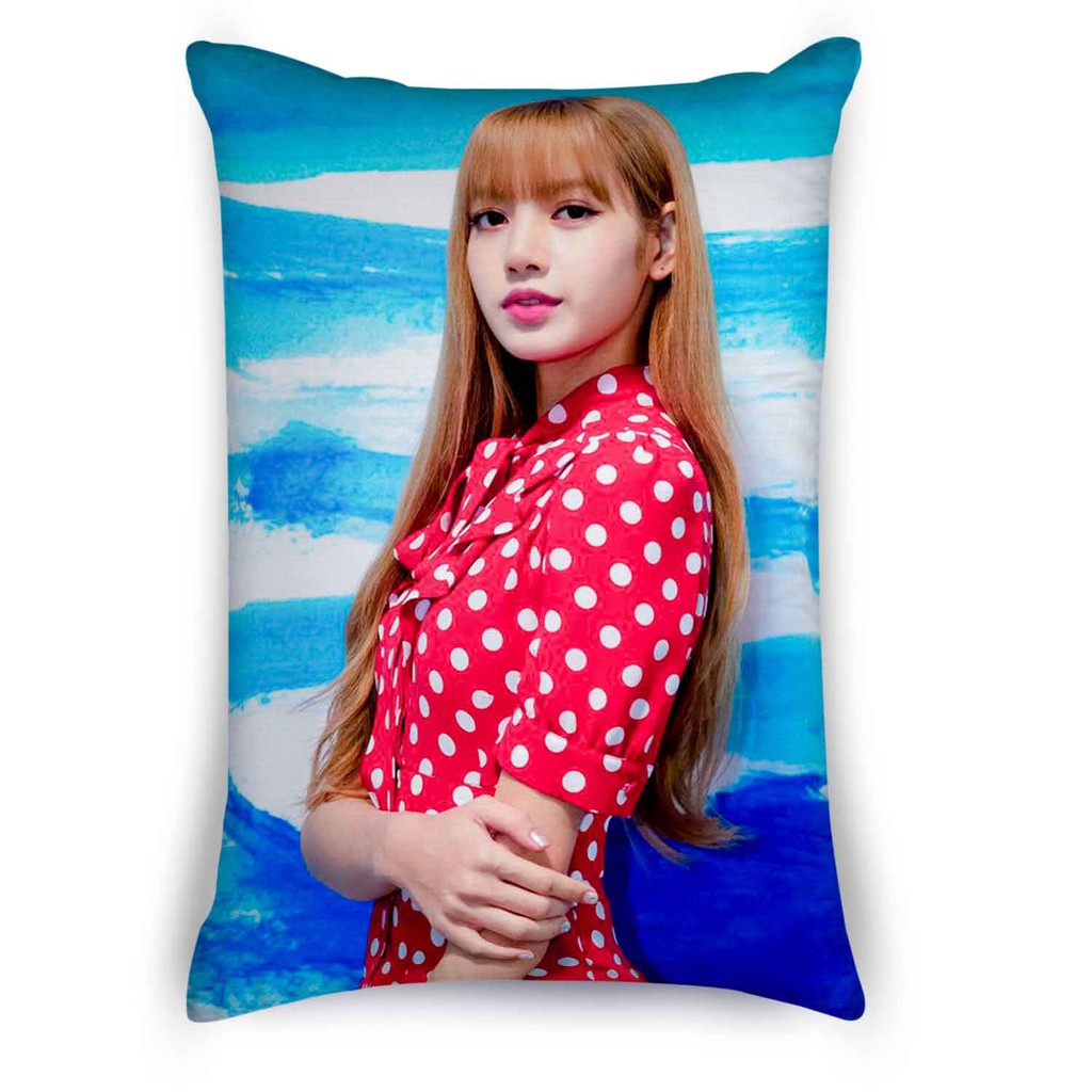 Blackpink merch LISA pillow big size 13x18 inches with FREE face mask ...