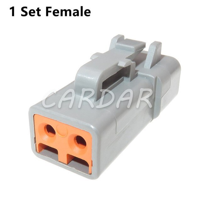 2 Pin DTP06-2S DTP04-2P DTP Series Automotive Connector Waterproof Electrical Wire Socket For ...