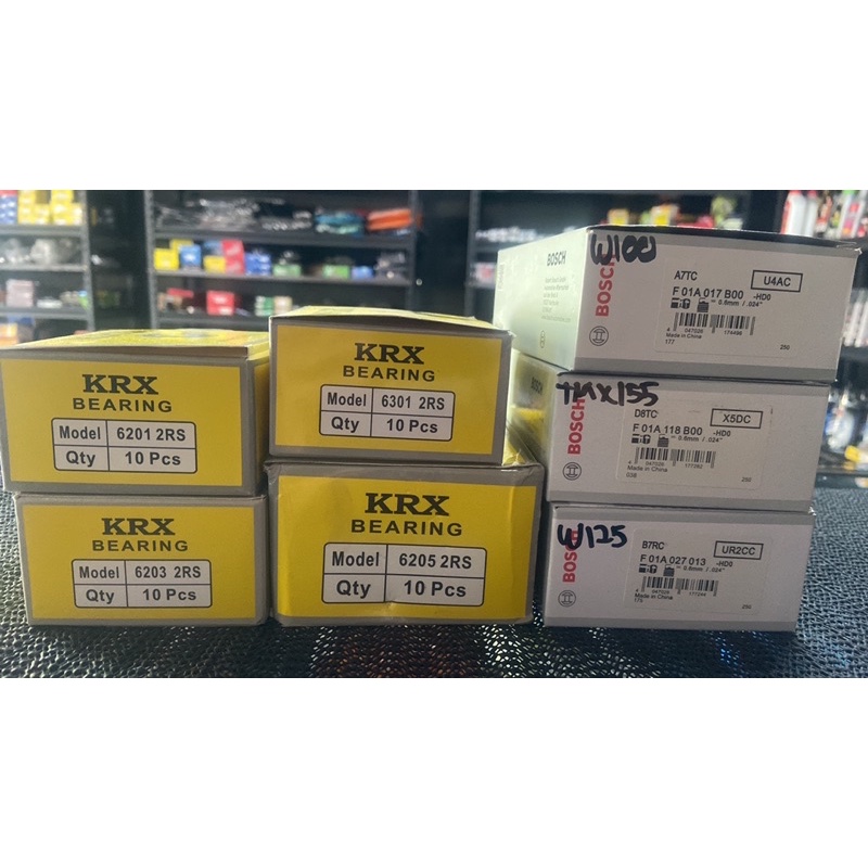 KRX Bearings & Bosch Sparkplug (Assorted, Bundle) | Shopee Philippines