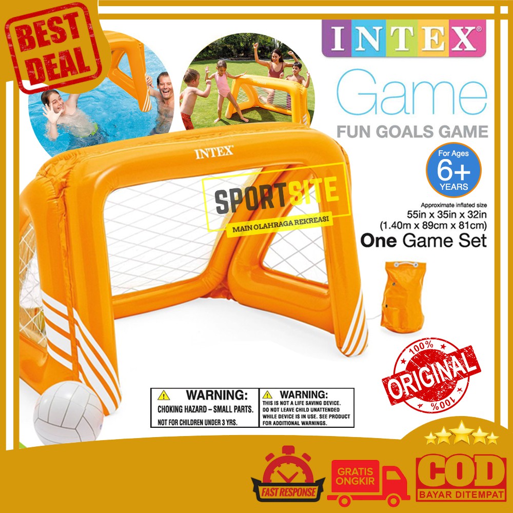 Intex Fun Goals Game Goal Buoy Football Swimming Pool Field | Shopee ...