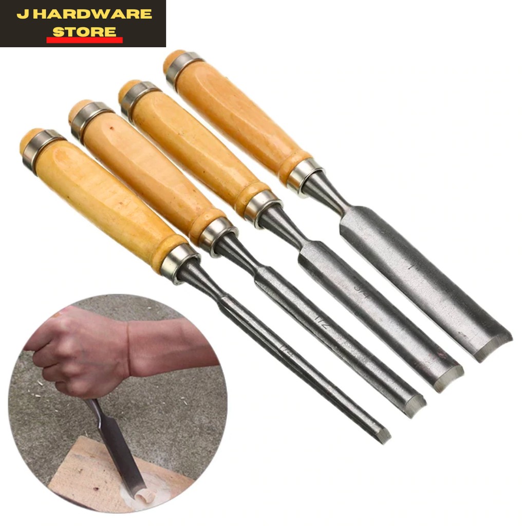 4Pcs Carving Set Wood Chisel Tool Woodworking tool | Shopee Philippines