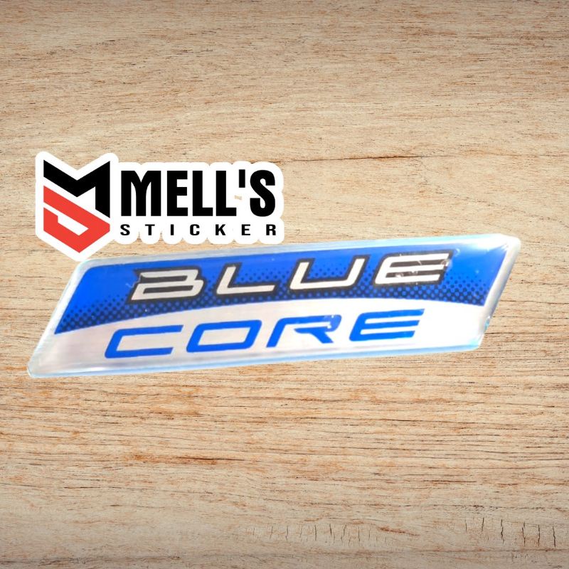 Blue core emblem Embossed Sticker | Shopee Philippines