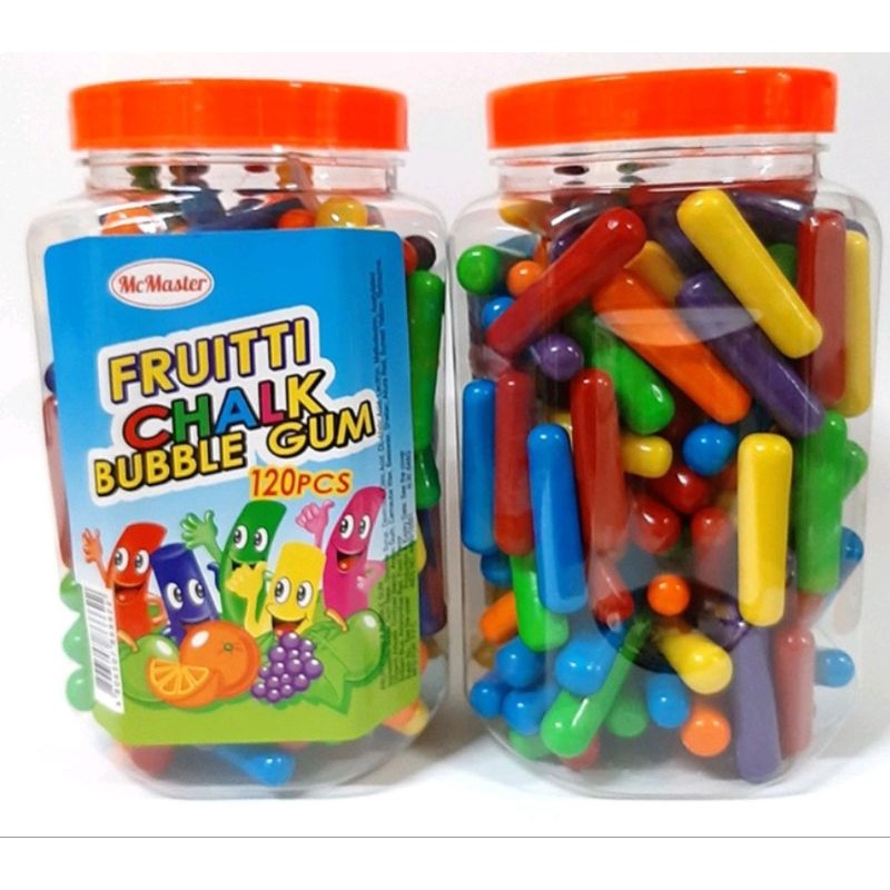 Frutti Chalk Gum !!! 120pcs/jar !!! | Shopee Philippines