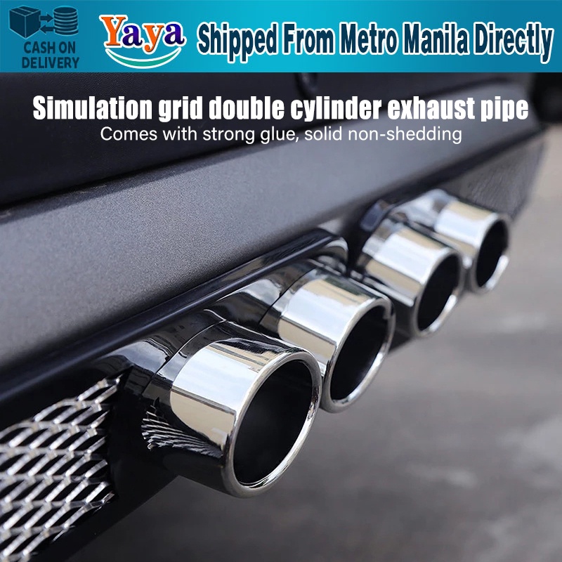 【Fast Delivery】1Pair Universal Car Fake Decorative Vent Grid Exhaust ...