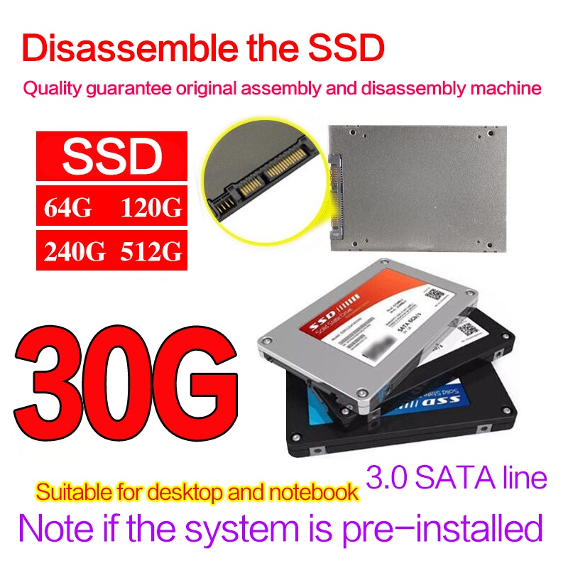 Disassemble SSD solid state drive 60g 120g 240g 30G 2.5 inch SATA desktop laptop | Shopee ...