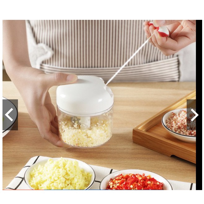 MINI Food Chopper Portable Manual Fruit Chopper Vegetable Food Hand ...