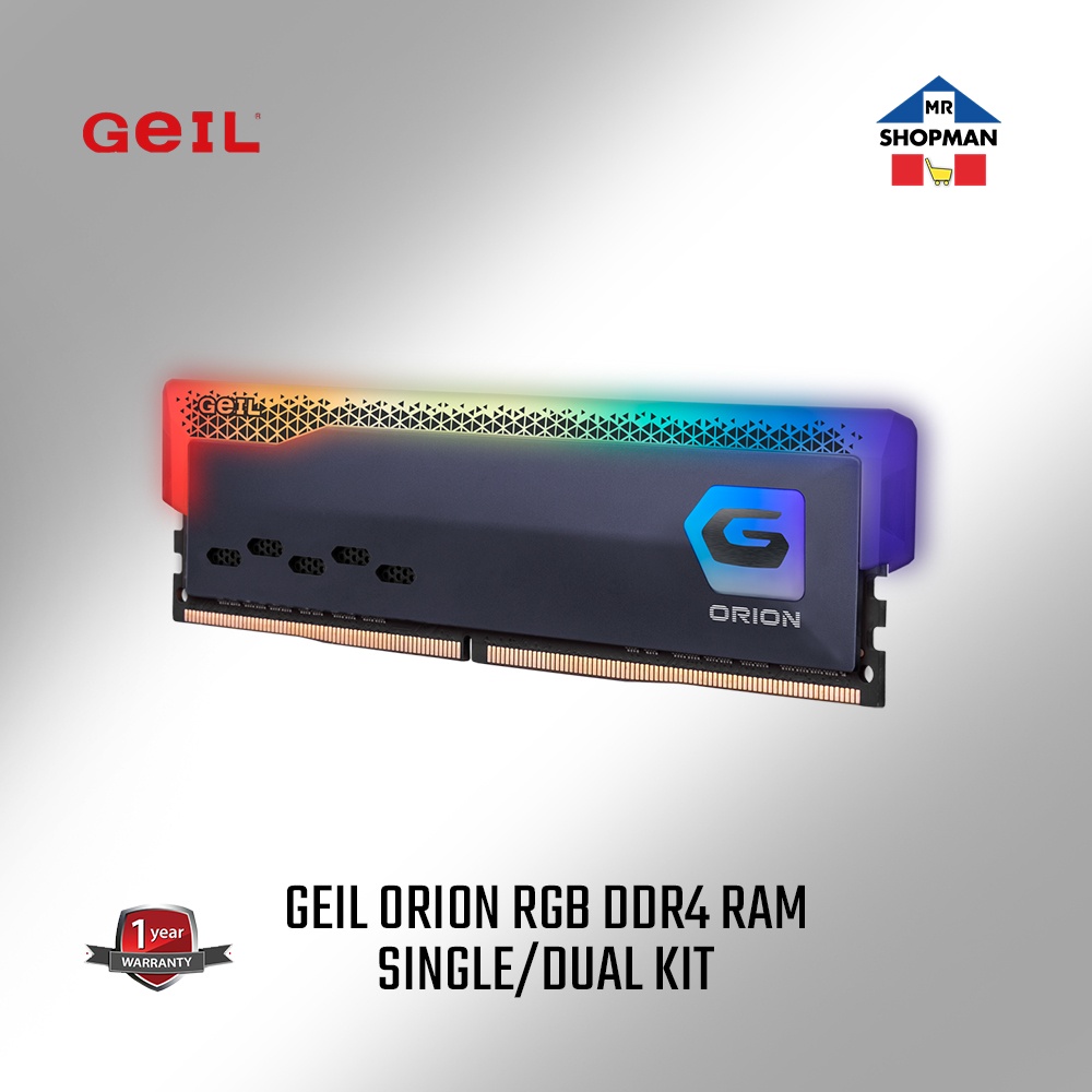 GEIL Orion 8GB / 16GB RGB 3200Mhz DDR4 RAM | Shopee Philippines