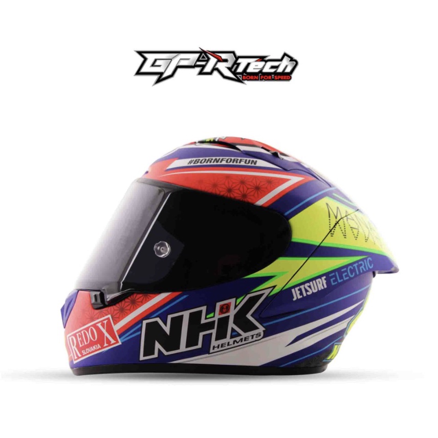 NHK Helmet GPR TECH V2 Jakub Kornfeil #3 Long Spoiler Double D Ring ...