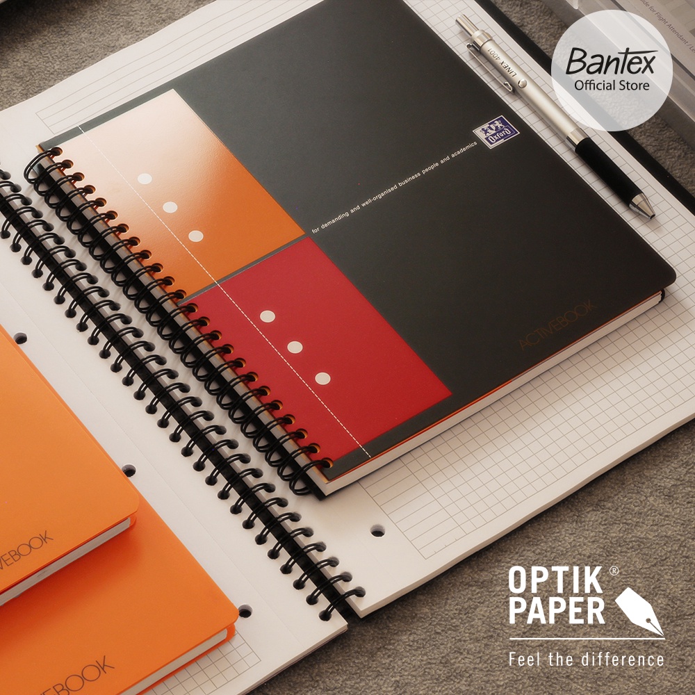 Oxford Activebook A5+ Squared Notebook Planner Journal Agenda Diary ...
