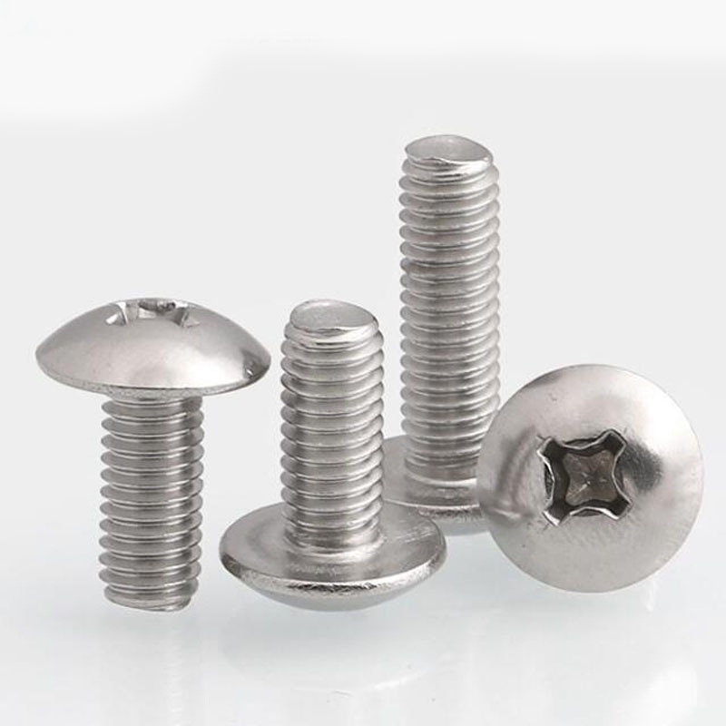 304 Stainless Steel Large Flat Head Machine Screw Mushroom Head Cross ...