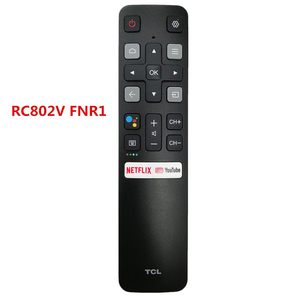 New RC802V FNR1 Voice Remote Control for TCL Android 4K Smart TV ...