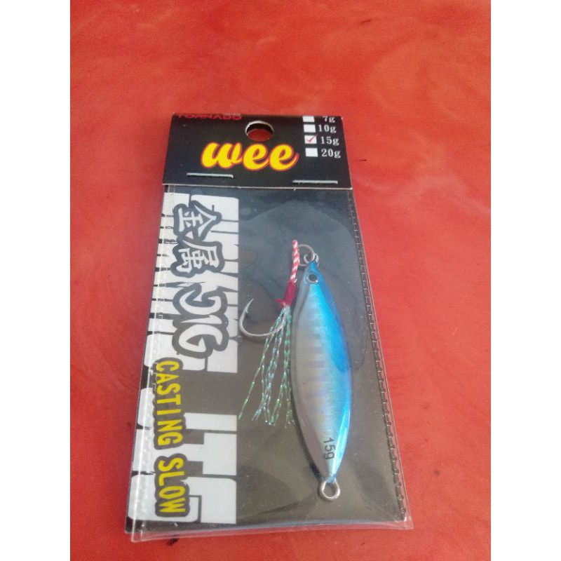 Complete Metal jig With assist jig For 15g casting slow | Shopee ...