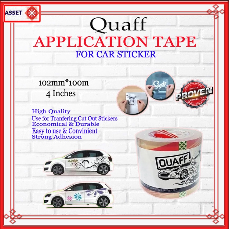 QUAFF TRANSFER TAPE 4INCHES ROLL | Shopee Philippines