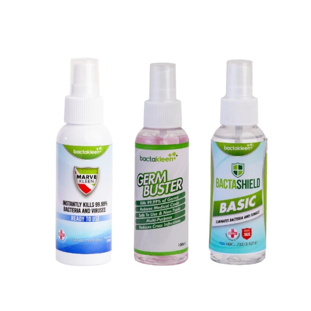 Bactakleen Germ Fighting Trio 100ml | Shopee Philippines