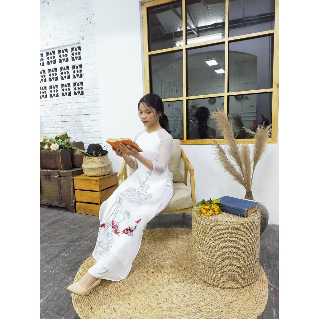 White Lotus Fish Ao Dai | Shopee Philippines