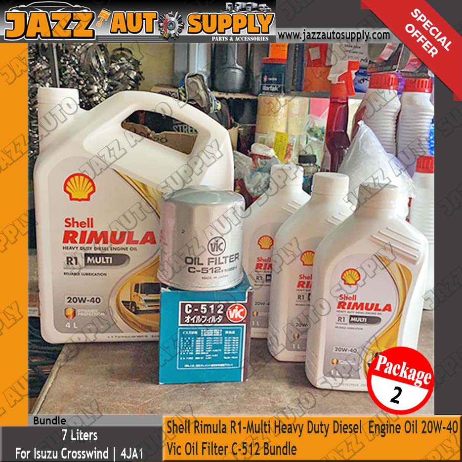 Shell Rimula R1-Multi Heavy Duty Diesel Engine Oil 20W-40 + Vic Oil ...