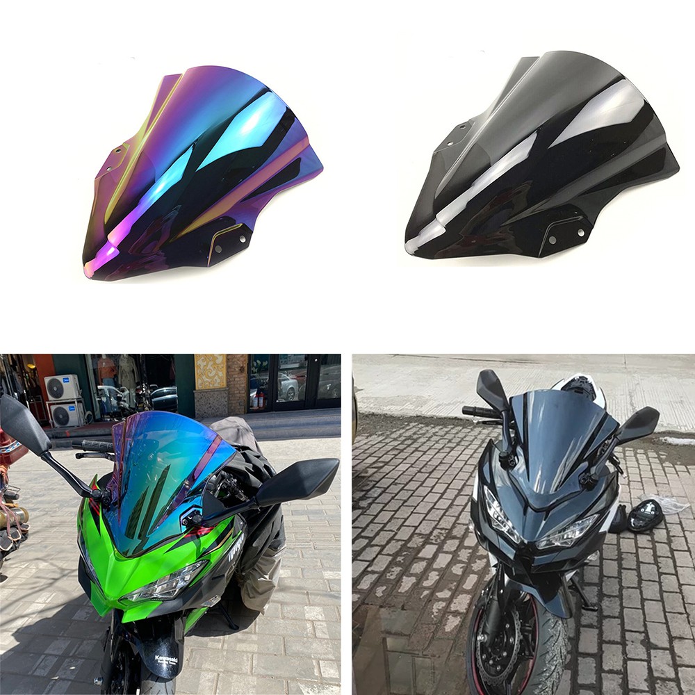 Motorcycle High Quality PC Plastic Windscreen For Kawasaki Ninja 400 ...