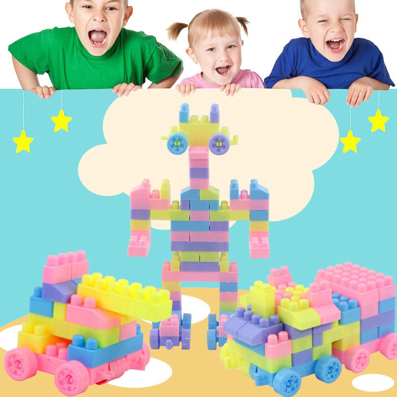 100/260/416pcs Mini Bulk Building Blocks Figures Model Bricks DIY ...