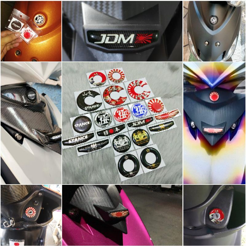 Embossed Gel Type Emblem Sticker JDM Style | J1 JDM | Shopee Philippines