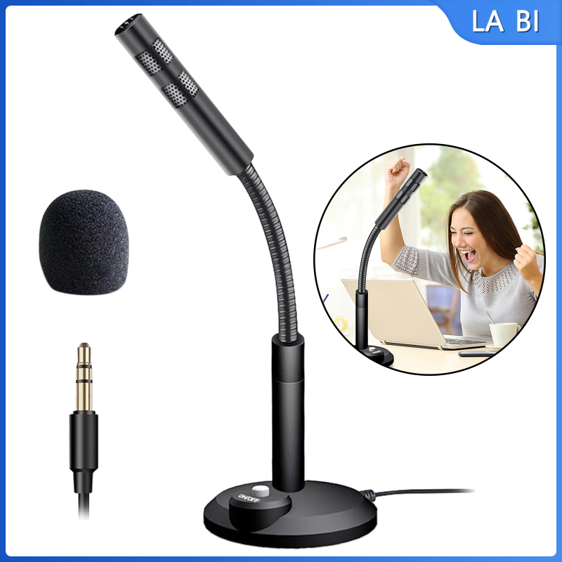 USB/3.5mm Computer Omnidirectional Condenser Noise-Cancelling Plug ...