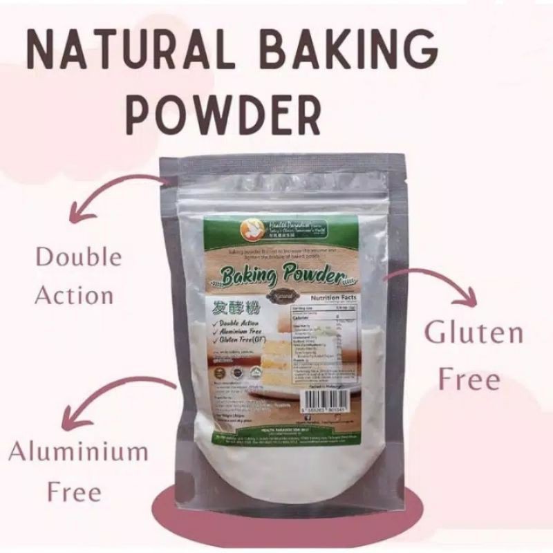 Health Paradise Natural Baking Powder (Drinking Free & Gluten Free ...