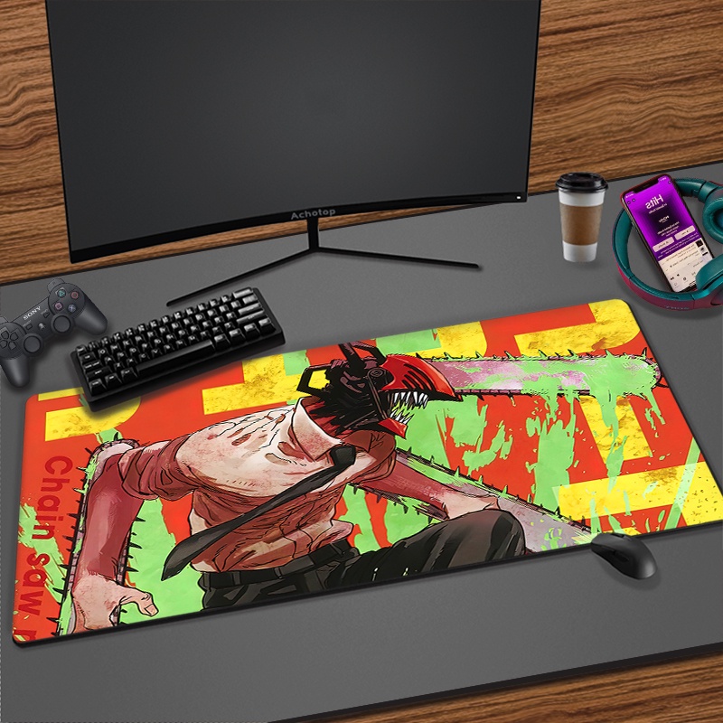 Chainsaw Man Anime Mouse Pad Large Gaming Mouse Pad Manga Mousepad ...