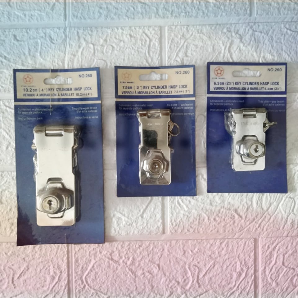 Safety hasp lock keyed hasp stainless high quality | Shopee Philippines