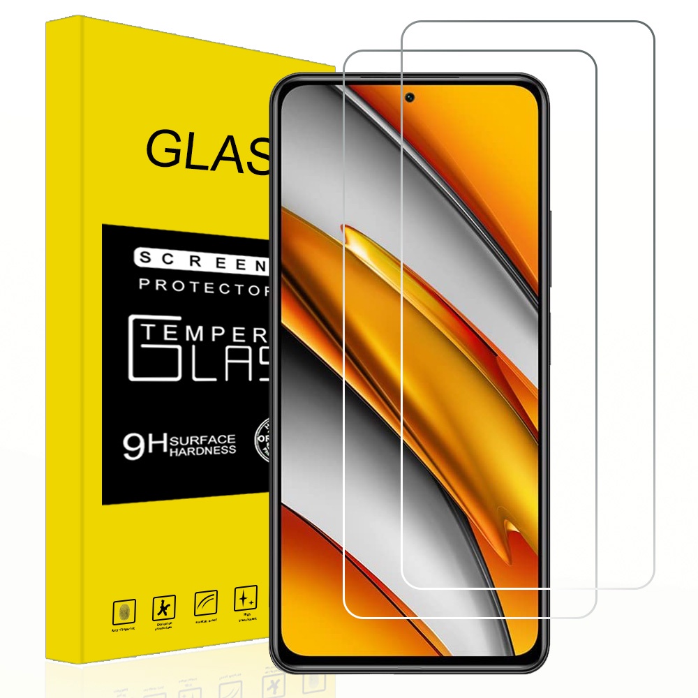 Xiaomi POCO F3 Screen Protector，HD Clear Tempered Glass Screen ...