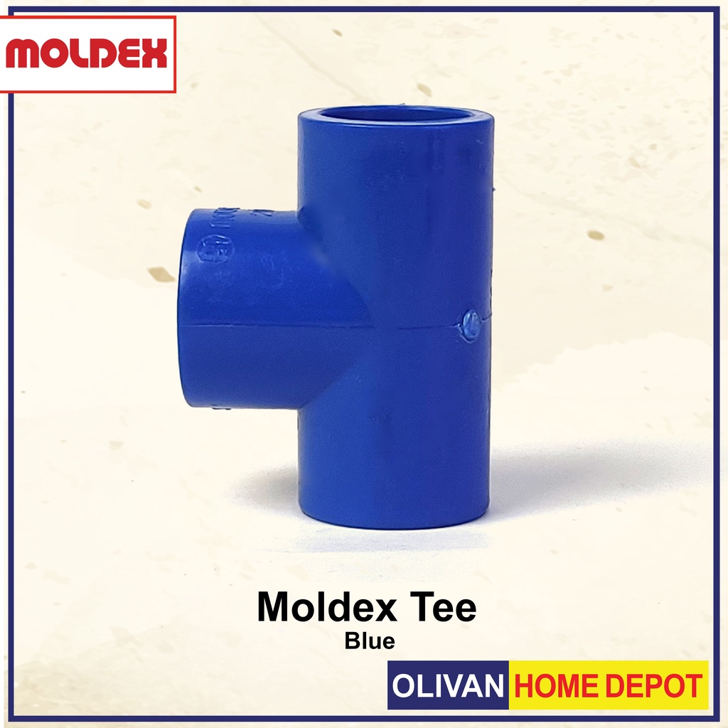 MOLDEX Blue Fittings PVC Tee Potable Water Piping System 1,1-1/2,1-1/4 ...