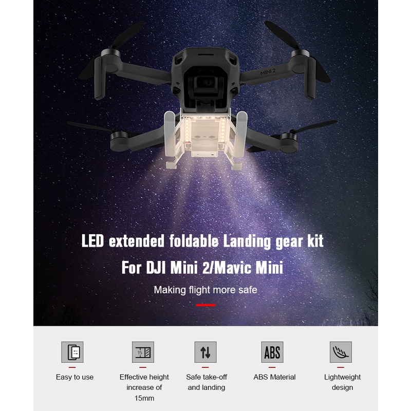 STARTRC DJI Mini /MINI 2 /2 SE/Mini SE /MINI 4K LED Landing Gear Night ...