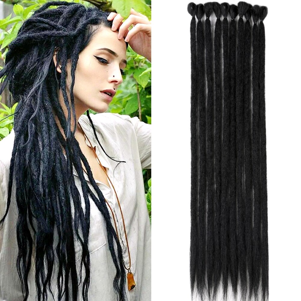 Handmade Dreadlocks Hair Extensions 20 Inch Reggae Hair Hip Hop Style ...