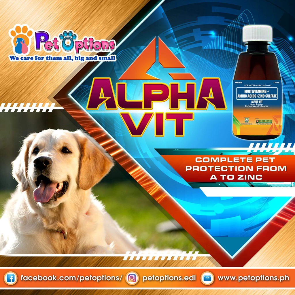 [FCR AGRIVET] 1 bottle Alpha Vit for Pets / Multivitamins / Para sa ...